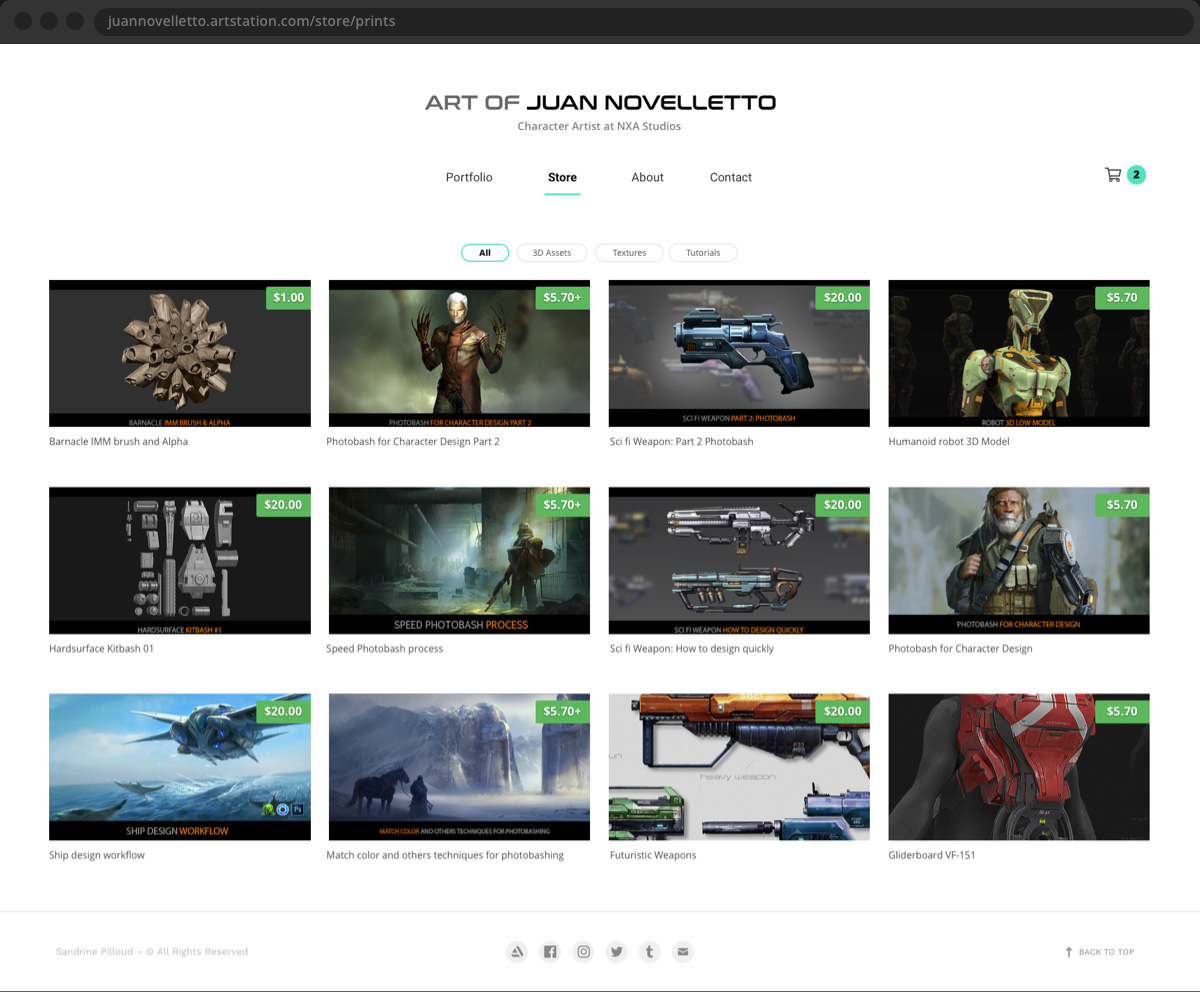 ArtStation - About - Website Builder