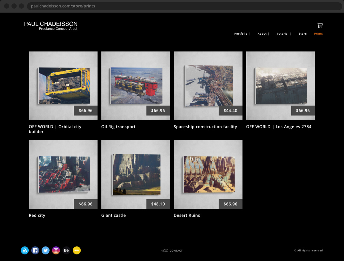 ArtStation - About - Website Builder